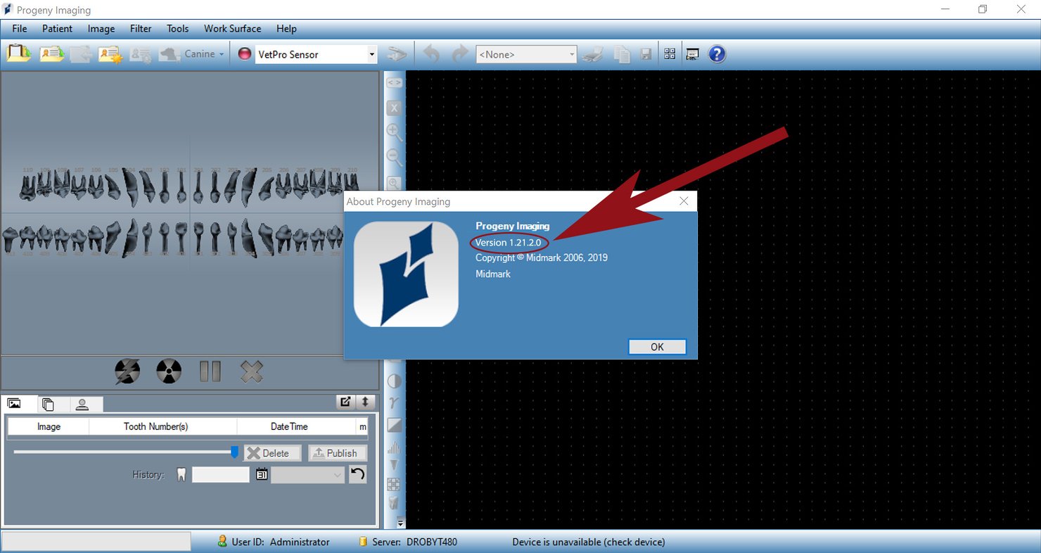 Midmark - Finding Your Software Version